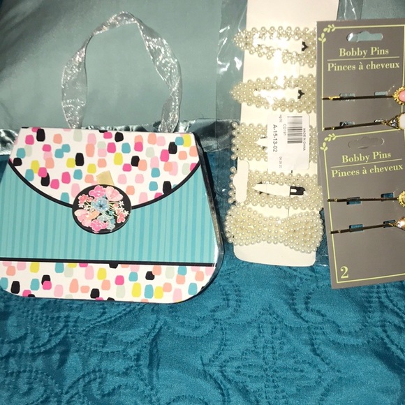 Pink Magnolia | Accessories | New Barrettes In A Keepsake Purse Box ...